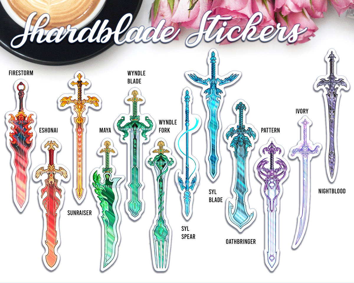 Shardblades Matte Sticker Collection Set – Victoria Eng