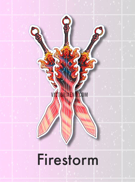 Firestorm, Shardblade Matte Sticker – Victoria Eng
